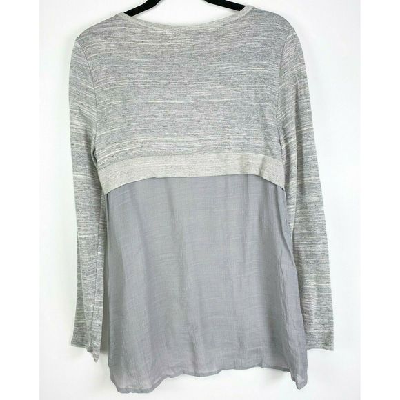 Kenar | Tops | Kenar Layered Overlay Top Gray Knit | Poshmark